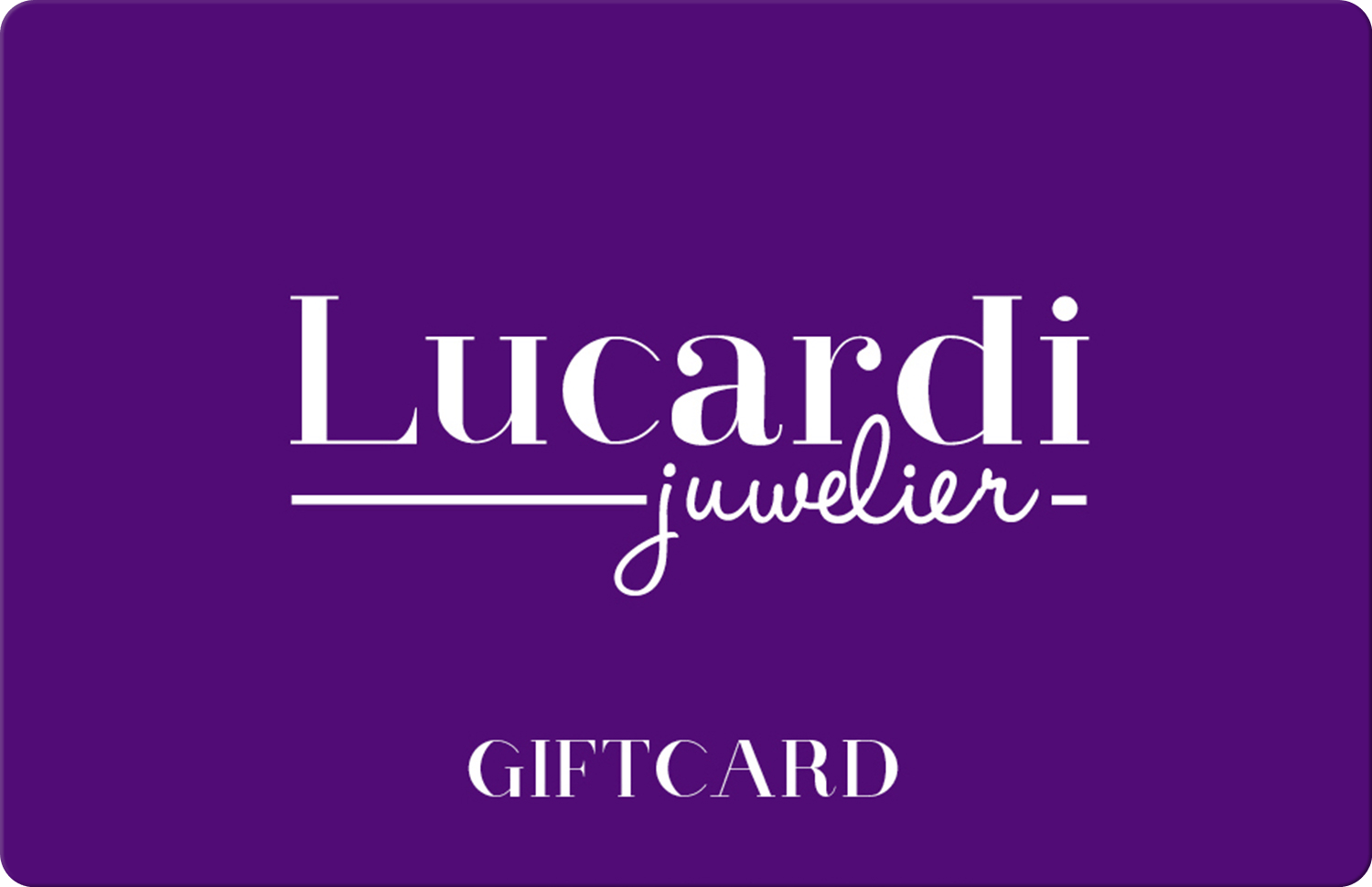 Bestel de Lucardi Giftcard vandaag nog op Cadeaubon.be!