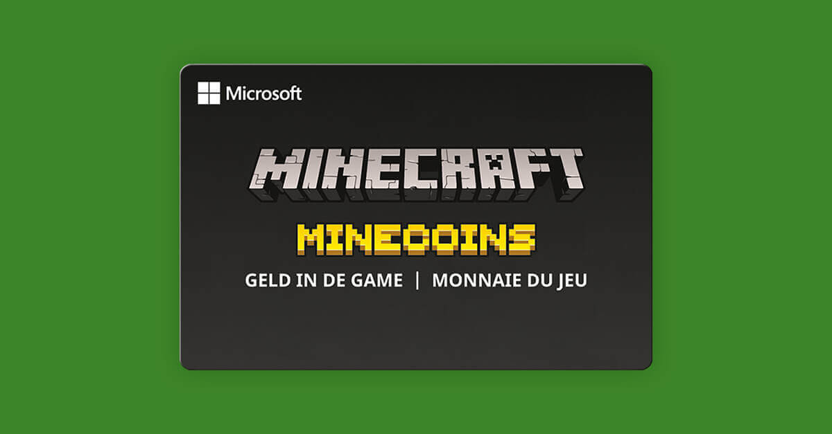Minecraft gift card kopen | cadeaubon.be